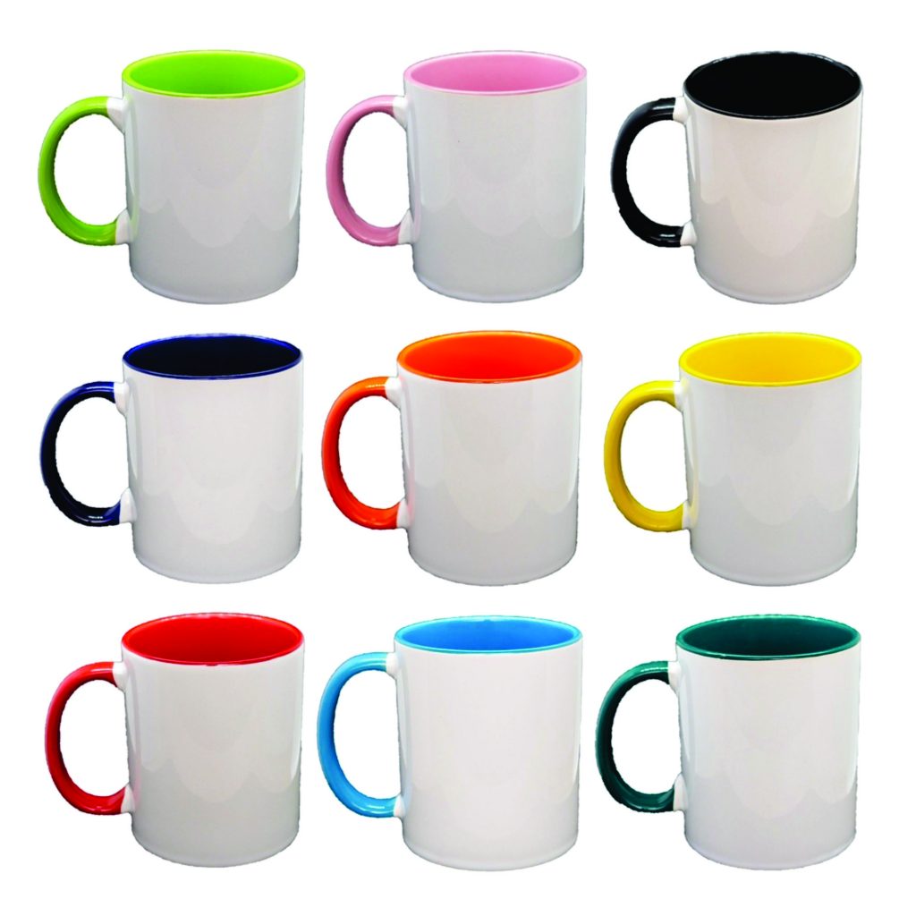 Canecas Porcelana coloridas | Gráfica Barra Mídia